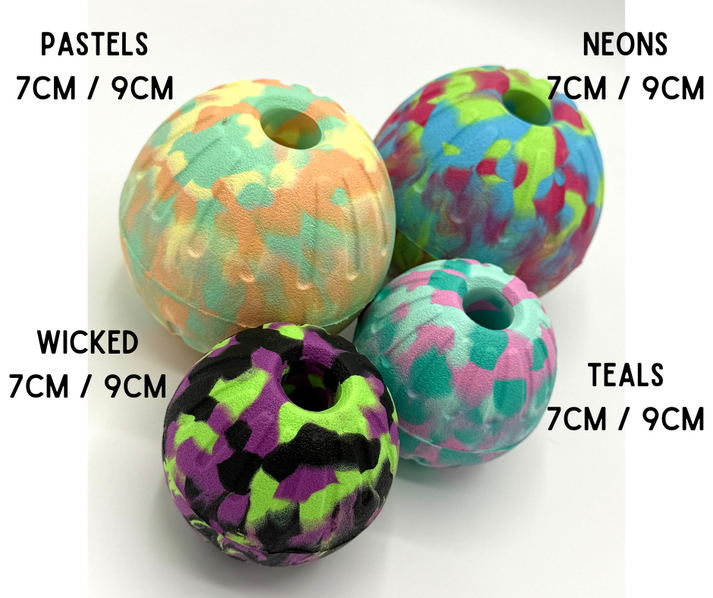 MULTICOLORED EVA BALL - 7CM / 9CM – Pups Up Wholesale